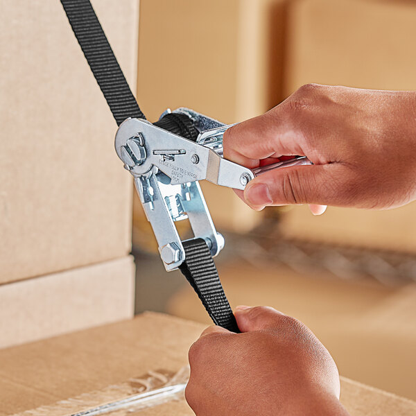 Lift-All 1" x 15' Load Hugger Series 1,000 Polyester Open Hook Tie-Down ...