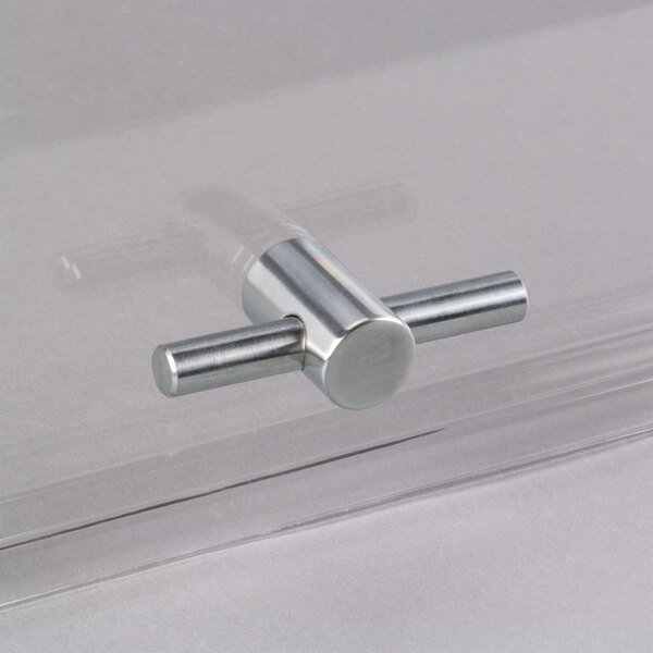 Tablecraft PC1 Rectangular Polycarbonate Roll Top Lid - 21 1/2" x 13 1/ ...