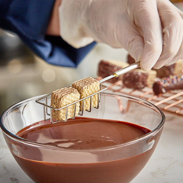 Ateco 2 1/2" x 1" Stainless Steel Basket Dipping Tool 1373