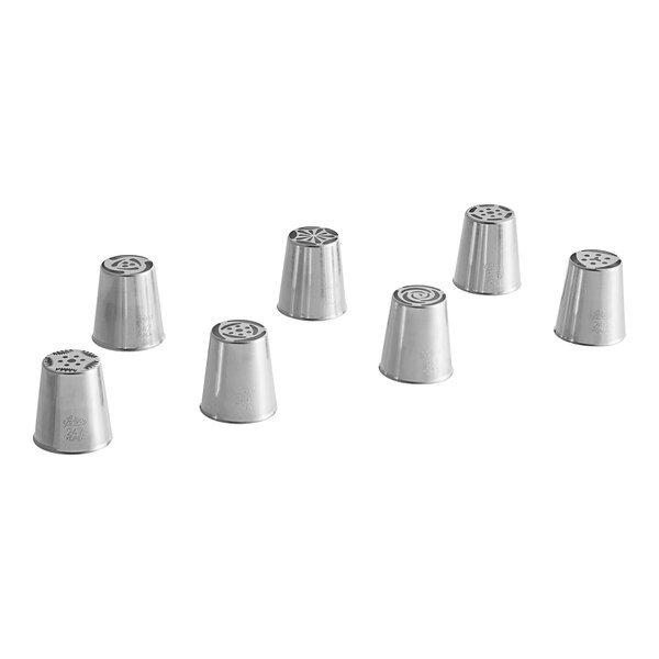 Ateco 7-Piece Stainless Steel Tulip / Rose Piping Tip Set 24007