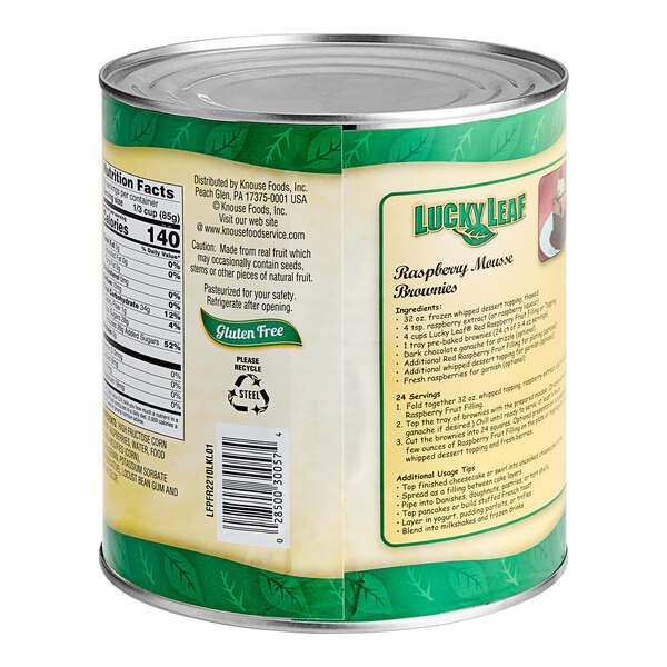 Lucky Leaf Red Raspberry Pie Filling (#10 Can, 3/Case)