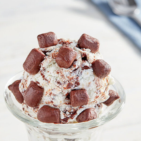 Root Nine Baking Co. Vegan Fudgy Brownie Bite Ice Cream Inclusion 20 lb.