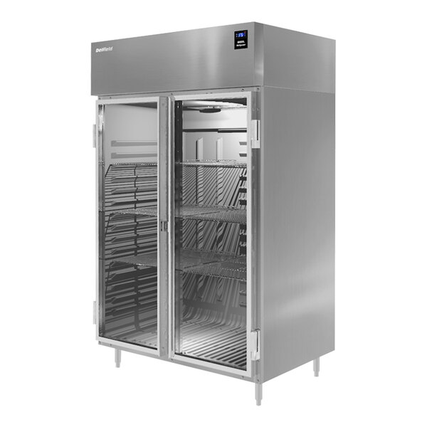 Delfield 6051XL-G 51" Two Section Full Glass Door Reach-In Refrigerator ...