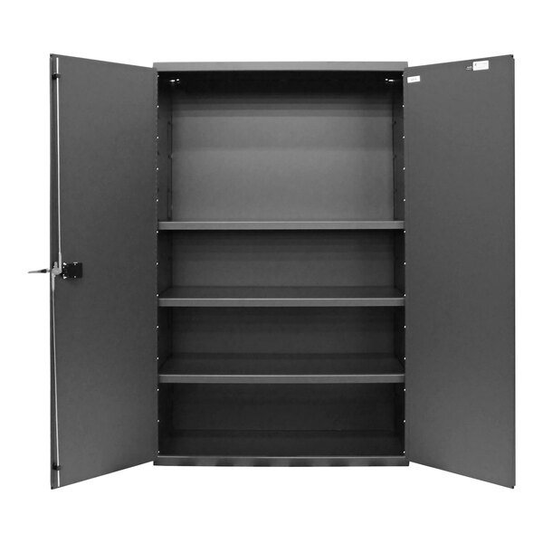 Valley Craft 14 Gauge 48" x 24" x 72" 3-Shelf Steel Electronic Locking ...