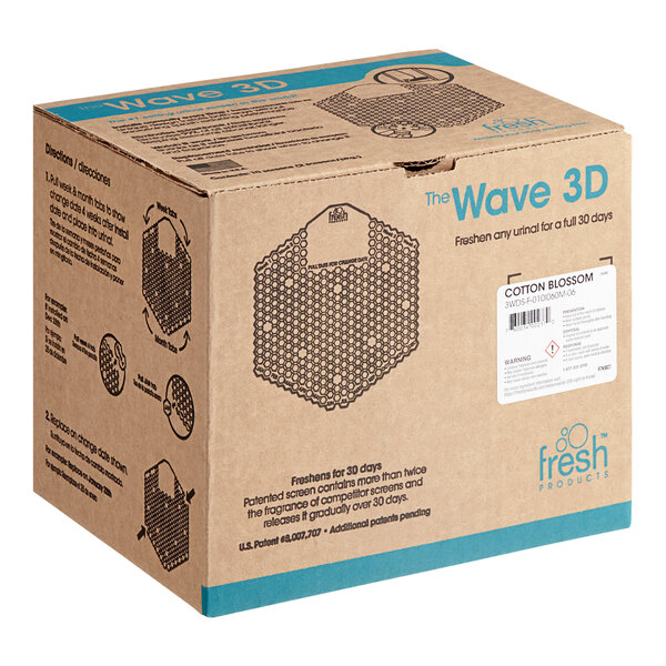 Fresh Products Wave 3D 3WDS-F-010I060M-06 Cotton Blossom Scent Urinal ...