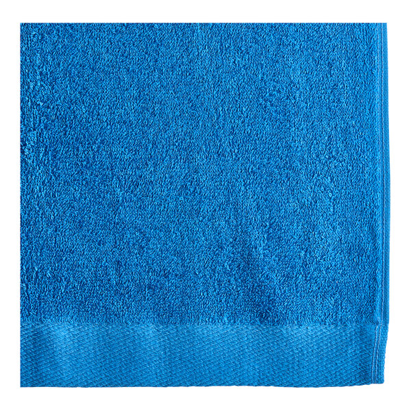 Oxford Premium 32" x 66" Admiral Blue 100% Ringspun Cotton Pool Towel ...