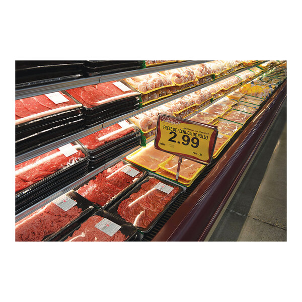 Borray Manufacturer Inc. 47 13/16" x 12" x 1 1/2" Black ABS Meat Shelf ...