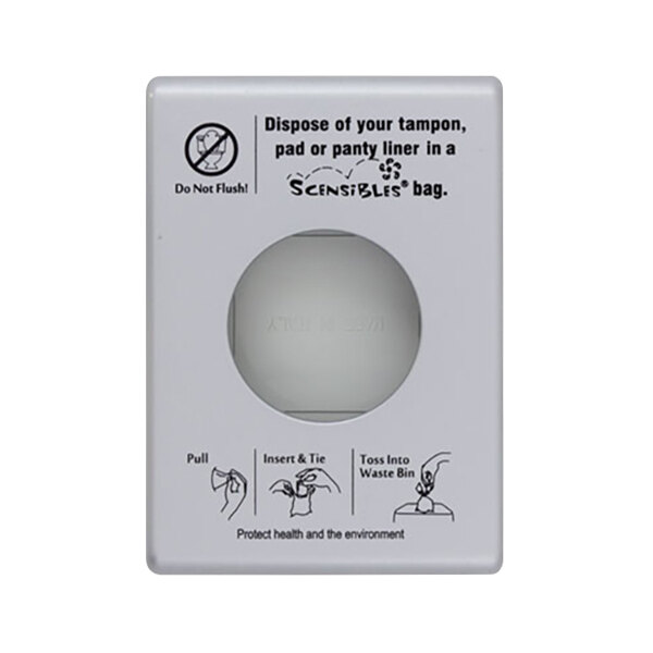 Hospeco Scensibles SDSC Satin Chrome ABS Surface-Mounted Sanitary ...