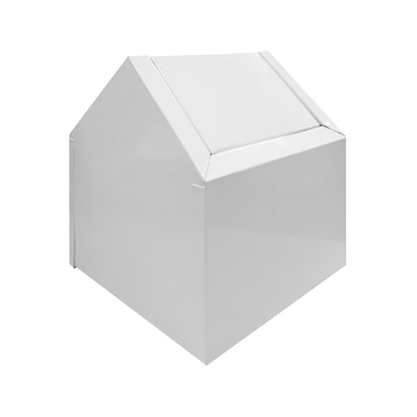 Hospeco 2201 1.56 Gallon White Metal Double-Entry Floor Sanitary Napkin ...