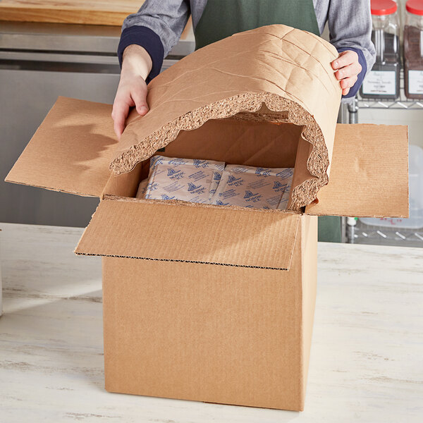 2-Piece Paper Fiber Insulated Box Liner for 12" x 12" x 12" Boxes - 14/Case