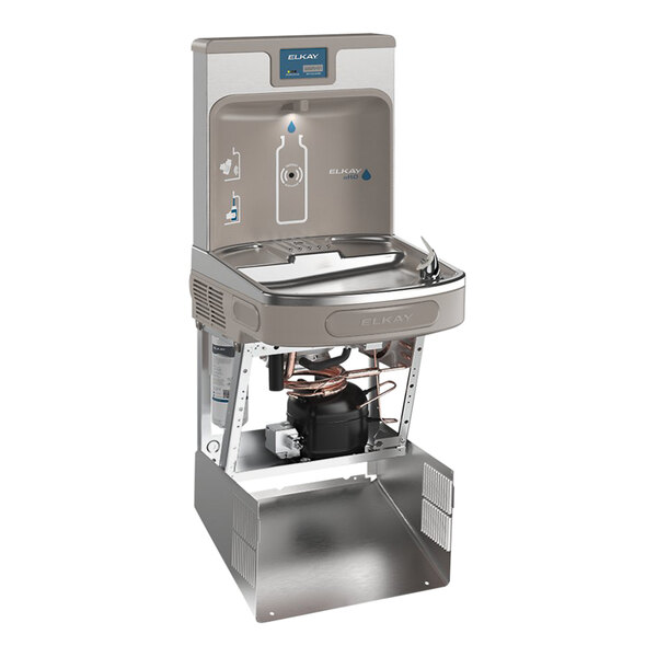 Zurn Elkay LZS8WSSP-W1 ezH2O 8 GPH Smart Connected Stainless Steel Hands-Free Filtered Bottle ...