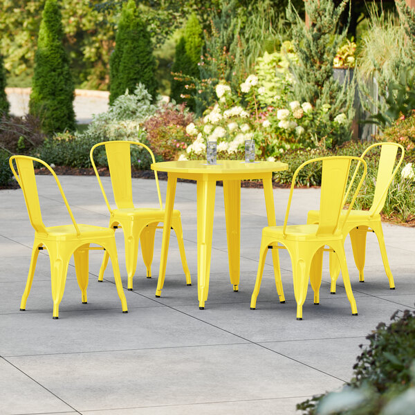 Lancaster Table & Seating Alloy Series 30" Citrine Yellow Standard ...