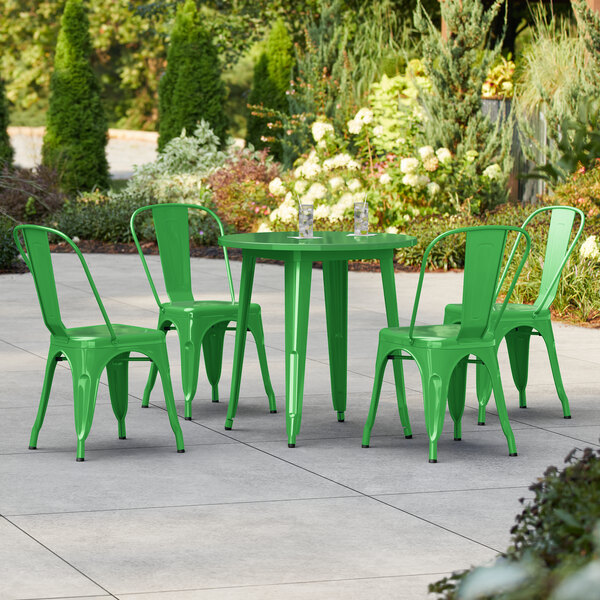 Lancaster Table & Seating Alloy Series 30" Jade Green Standard Height ...