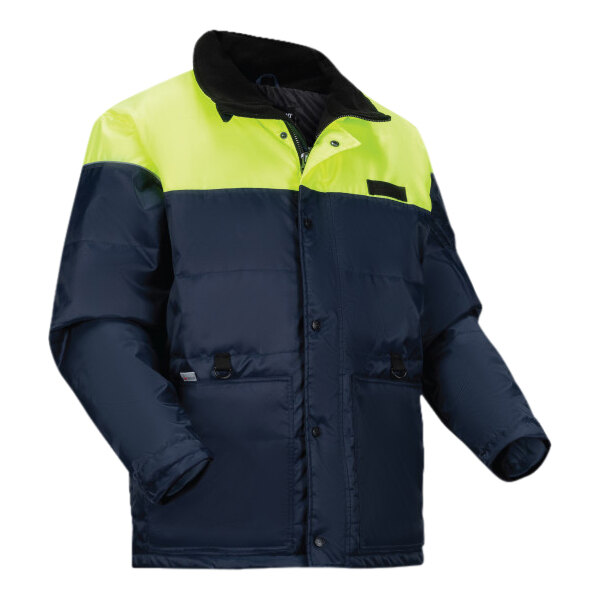 Ergodyne N-Ferno 6476 Navy / Hi-Vis Yellow Insulated Freezer Jacket ...