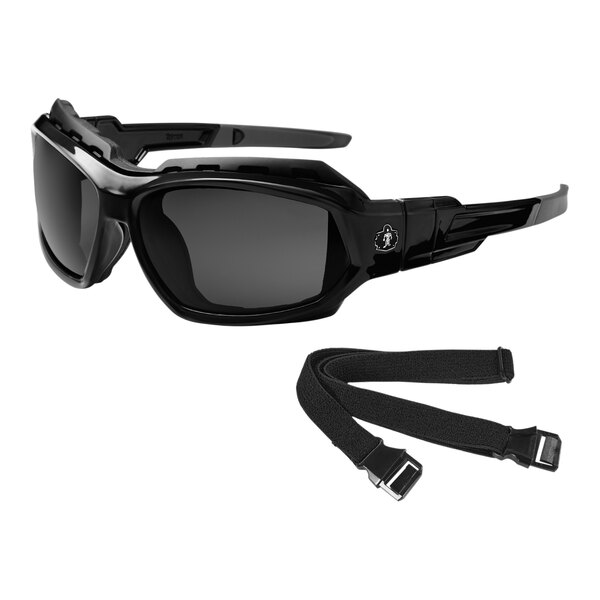 Ergodyne Skullerz LOKI Polarized Convertible Safety Spoggles with Smoke ...
