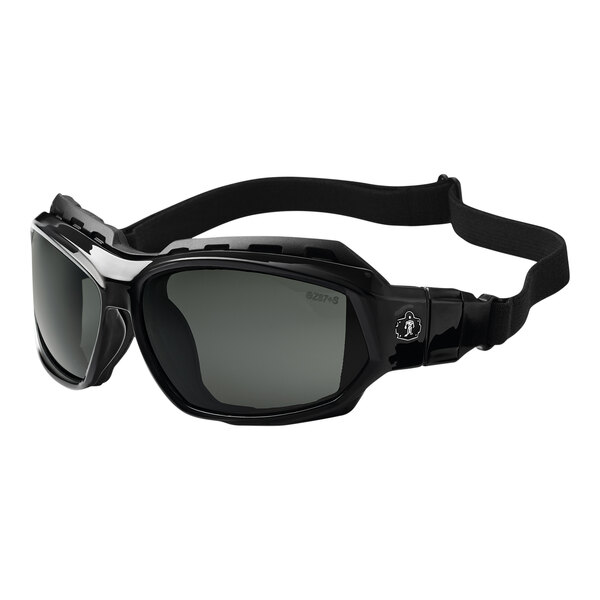 Ergodyne Skullerz LOKI Polarized Convertible Safety Spoggles with Smoke ...
