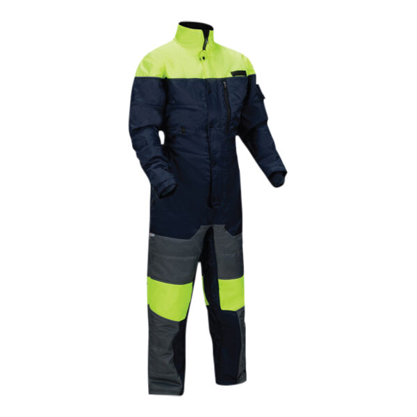 Ergodyne N-Ferno 6475 Navy / Hi-Vis Yellow Insulated Freezer Coveralls ...