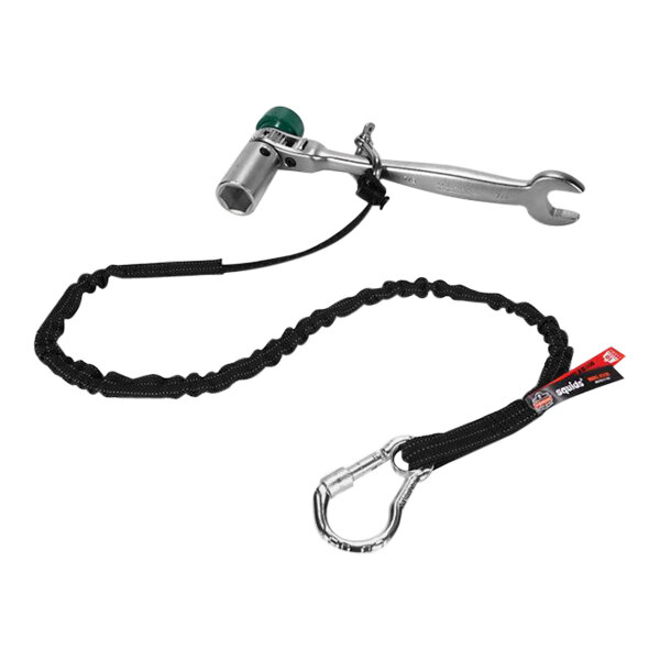 Ergodyne Squids 3100 Black 10 lb. Tool Lanyard with Carabiner and Cinch ...
