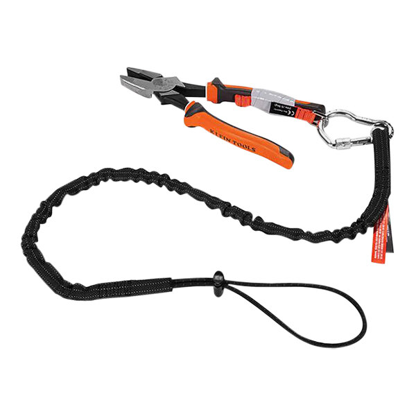 Ergodyne Squids 3100 Black 10 lb. Tool Lanyard with Carabiner and Cinch ...