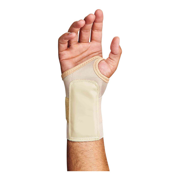 Ergodyne ProFlex 4000 Tan Single Strap Right Wrist Support 70106 - Large