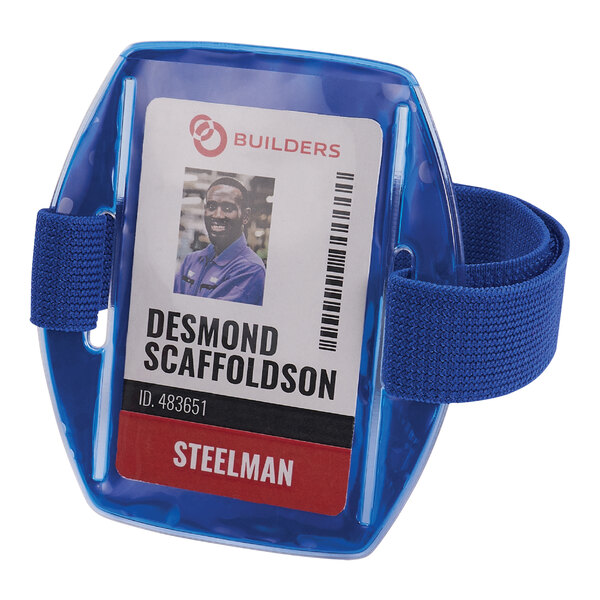 Ergodyne Squids 3386 Blue Vinyl Arm Band ID / Badge Holder