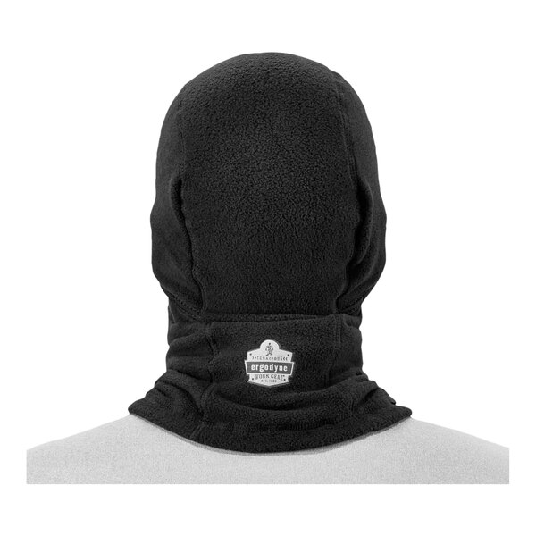 Ergodyne N-Ferno 6823 Black Windproof Hinged Fleece Balaclava Face Mask ...