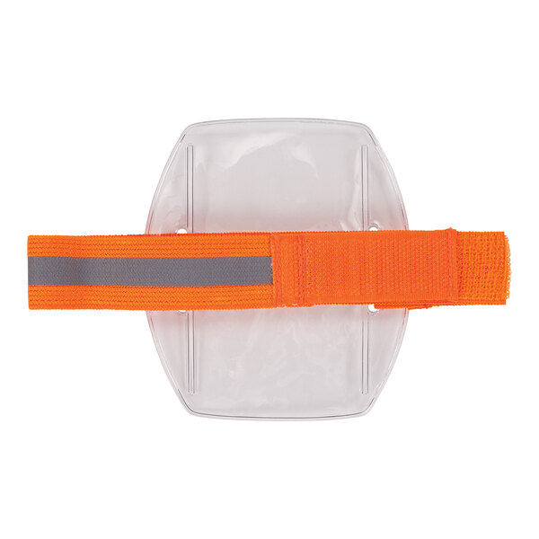 Ergodyne Squids 3386 Hi-Vis Orange Vinyl Arm Band ID / Badge Holder