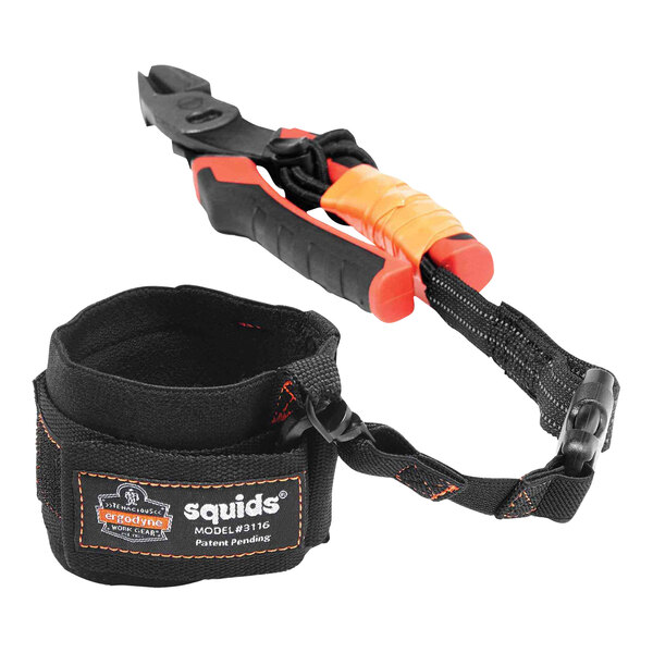Ergodyne Squids 3116 Black 3 lb. Pull-On Wrist Tool Lanyard with Buckle ...
