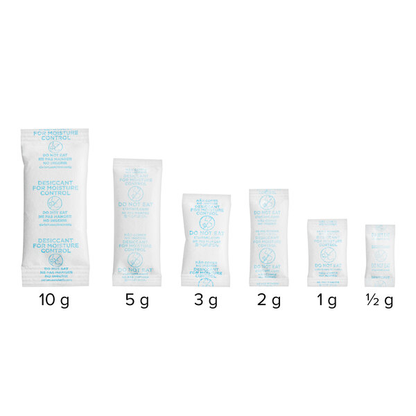 Clariant Sorb-It 1/2 Gram Desiccant Silica Packet - 6000/Case