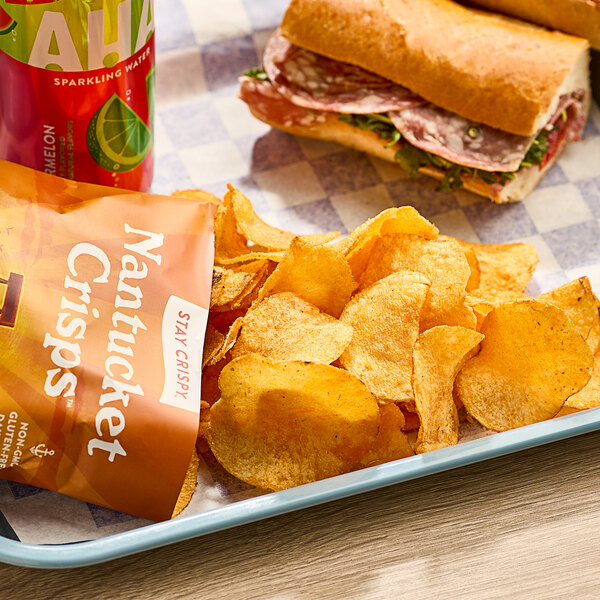 Nantucket Crisps Cisco Beach BBQ Potato Chips 2 oz. - 15/Case