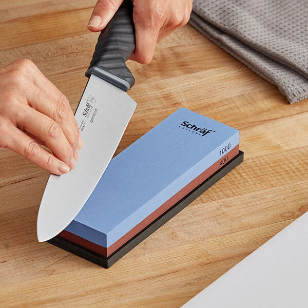 Schraf 7" Combination Sharpening Stone - 400 / 1000 Grit