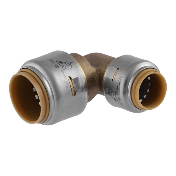 SharkBite Max™ UR274 3/4" x 1/2" Brass Push-To-Connect 90 Degree ...