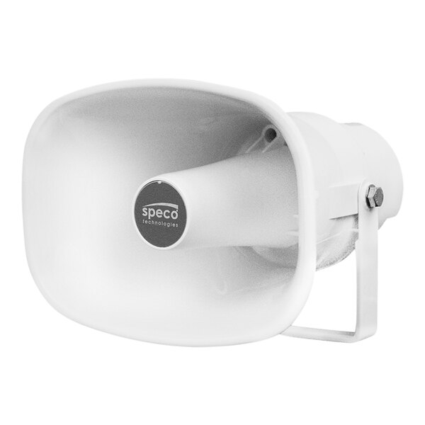 Speco Technologies SPIP Series 9 1/2" x 8 7/8" White Outdoor IP Horn ...