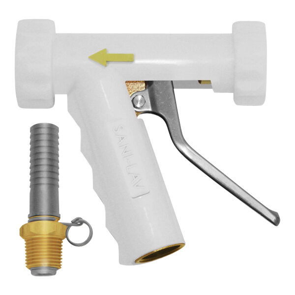 Sani-Lav N81W20 White Brass Insulated Low-Flow Industrial Spray Nozzle ...
