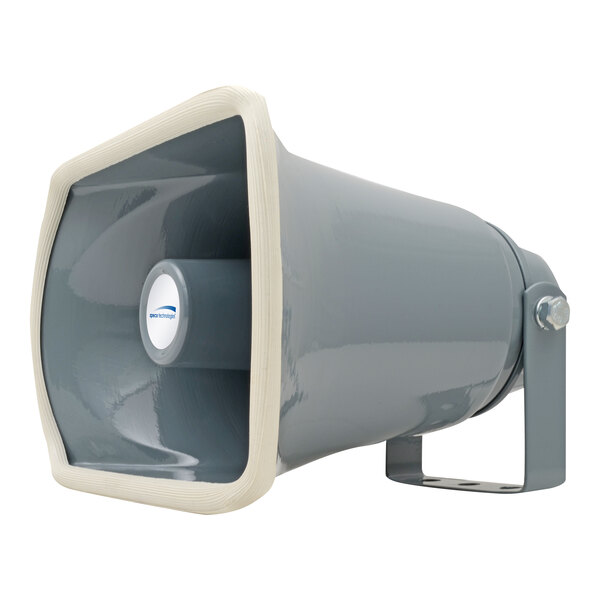 Speco Technologies 8 3/4" x 5 3/4" Gray / White Outdoor PA Horn Speaker ...