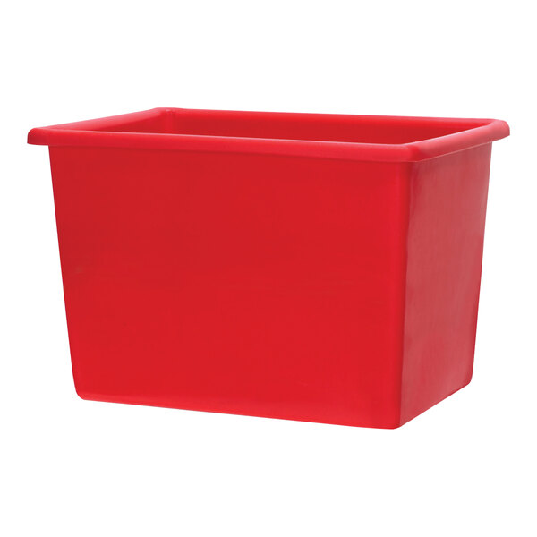Winholt TUB-6A-RD 33" x 24" x 21" Red Polyethylene 6 Bushel Tub for 30 ...