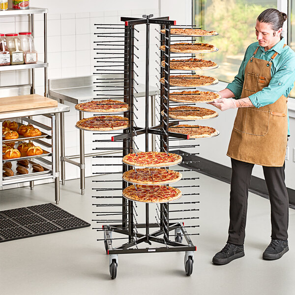 JackStack 104-Plate Extra-Long Mobile Pizza Plate Rack JS104/9"