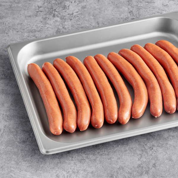 Sabrett 6 3/8" 8/1 Natural Casing Beef Frank - 40/Pack