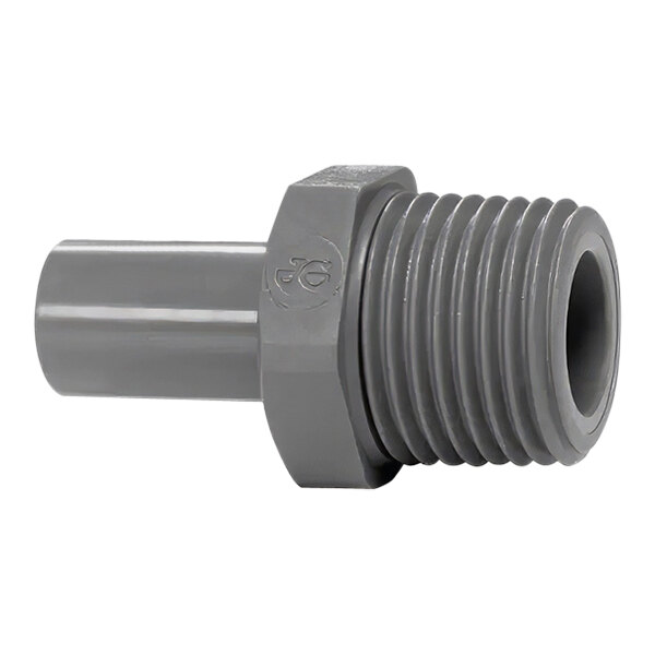 John Guest® PI050821S 1/4" x 1/8" NPTF Gray Acetal Push-To-Connect Stem ...