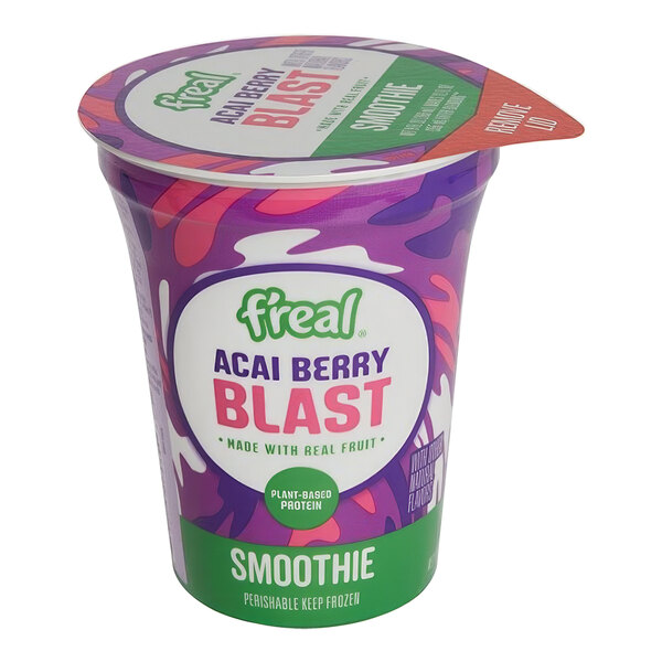 f'real Blend and Go Acai Berry Blast Smoothie 8 fl. oz. - 12/Case