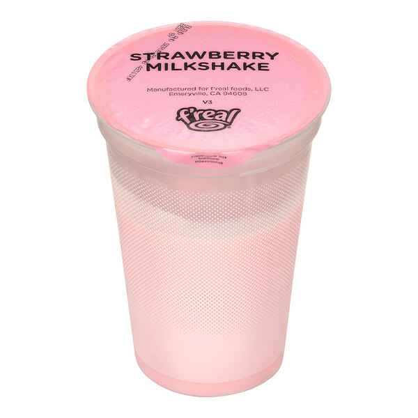 f'real Made to Order Strawberry Milkshake 10 fl. oz. - 12/Case