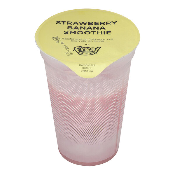 f'real Made to Order Strawberry Banana Smoothie 10 fl. oz. - 12/Case