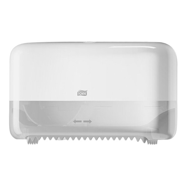 Tork Elevation 473200 Coreless High Capacity White Double Roll Toilet Tissue Dispenser T7