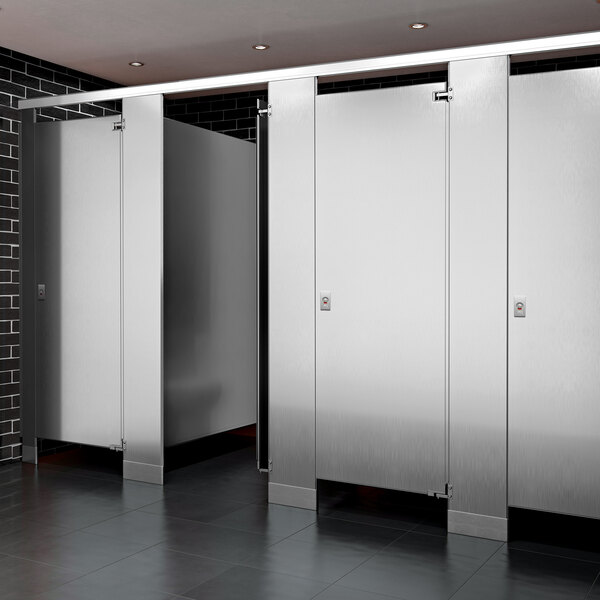 ASI Accurate Partitions Integrated Privacy Stainless Steel Stall Partition