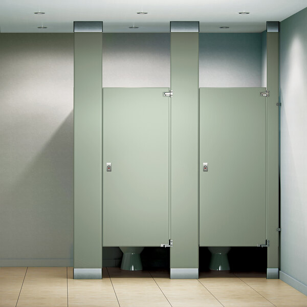 ASI Accurate Partitions Integrated Privacy Stainless Steel Stall Partition