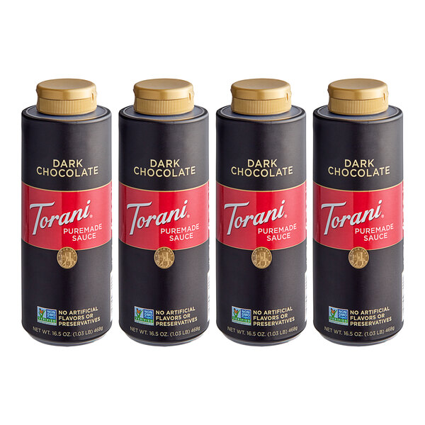 Torani Puremade Dark Chocolate Flavoring Sauce 12 fl. oz. (16.5 oz ...