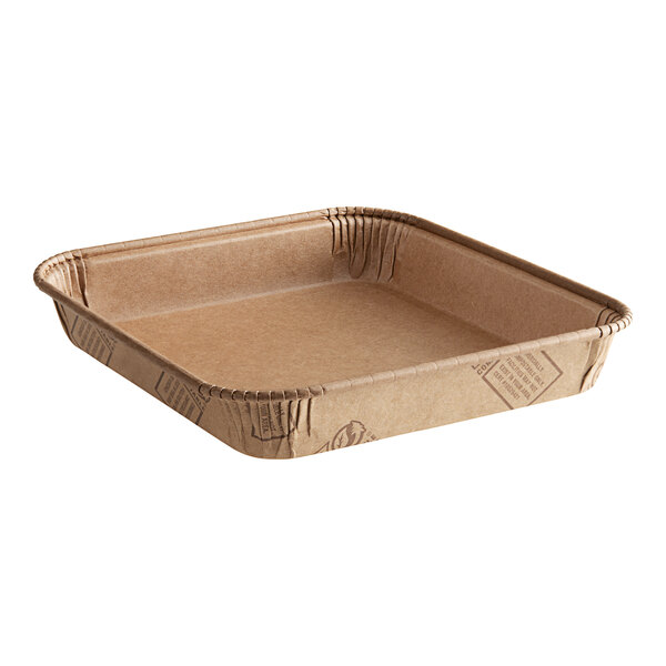 Solut 8" x 8" Take, Bake, and Serve Oven-Safe Kraft Compostable Solid ...