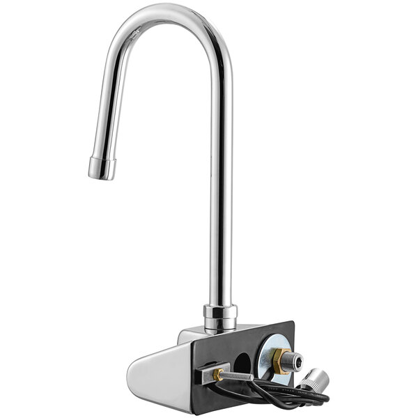 Waterloo Wall-Mount Hands-Free Sensor Faucet with 6 3/8" Gooseneck ...