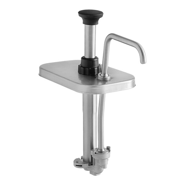 ServSense Stainless Steel Condiment Dispenser Pump and Lid for 2 Qt ...