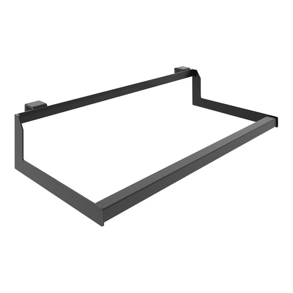Econoco Aspect 23 3/4" x 11" x 5" Matte Black Metal Saddle-Mount Drop ...